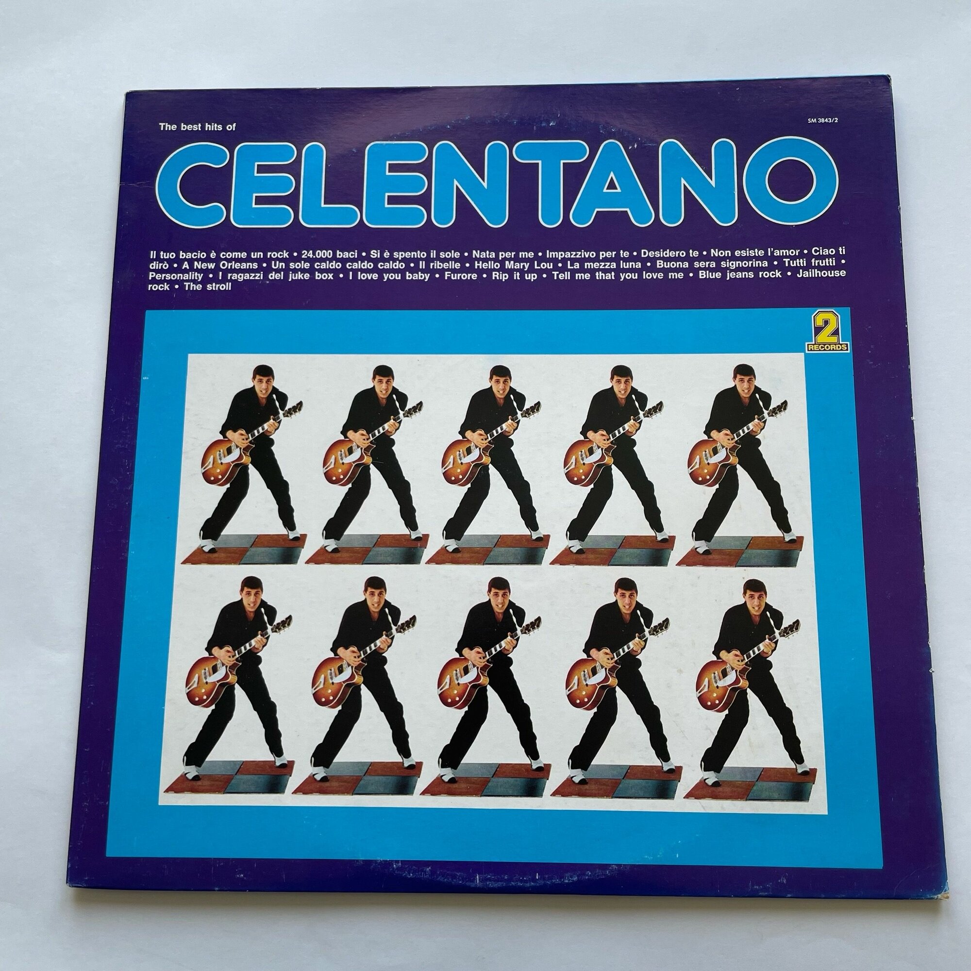 Винтажная виниловая пластинка LP Adriano Celentano Адриано Челентано, The Best Hits Of Adriano Celentano (Италия 1977)