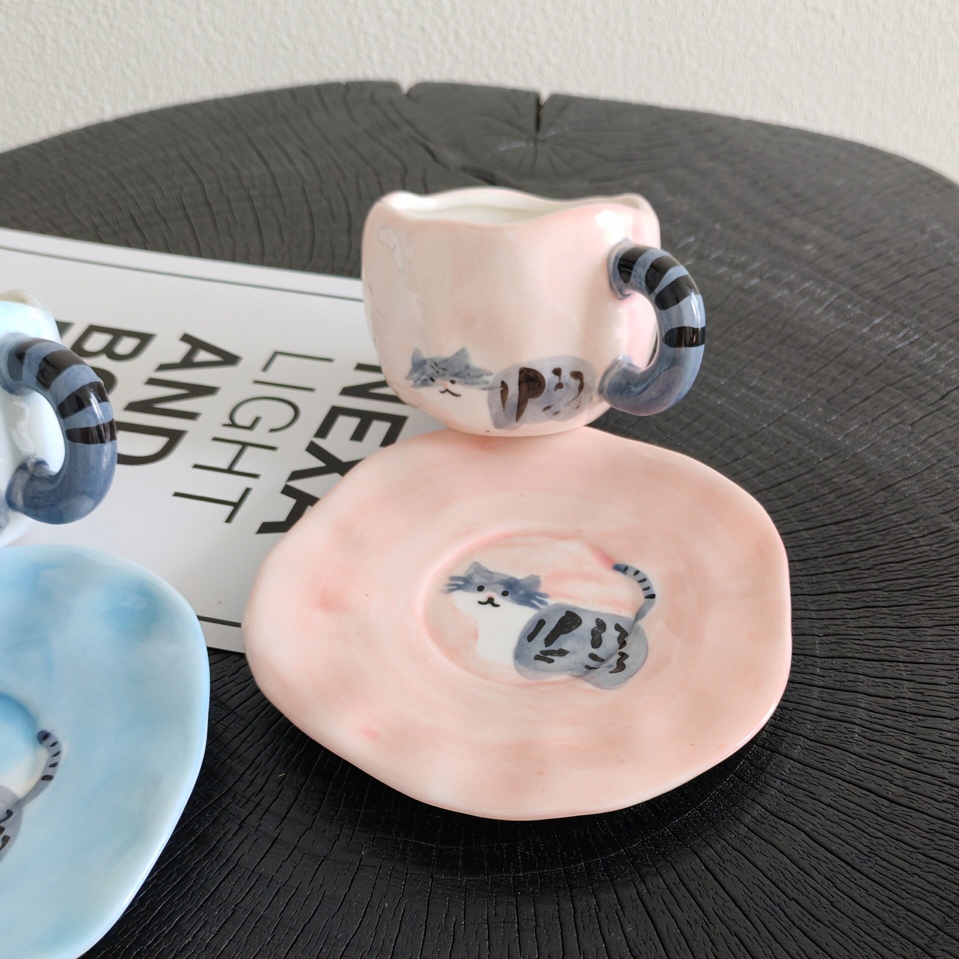 Керамическая кружка с ручной росписью в виде сердца, кофейная чашка нестандартной формы, милая чашка для завтрака, чашка для воды.