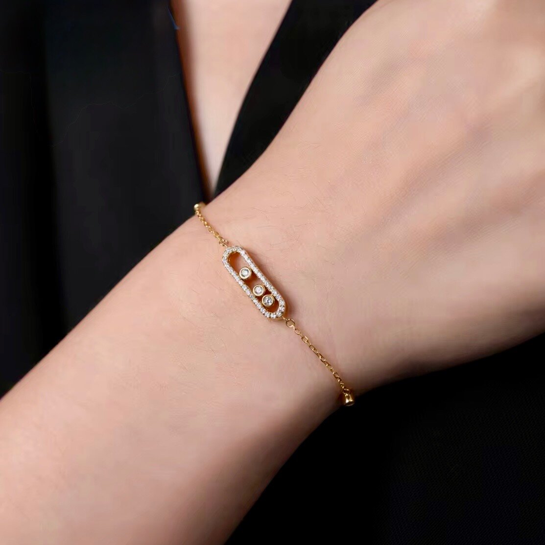 Браслет-цепочка, циркон, циркон синтетический, Swarovski Zirconia