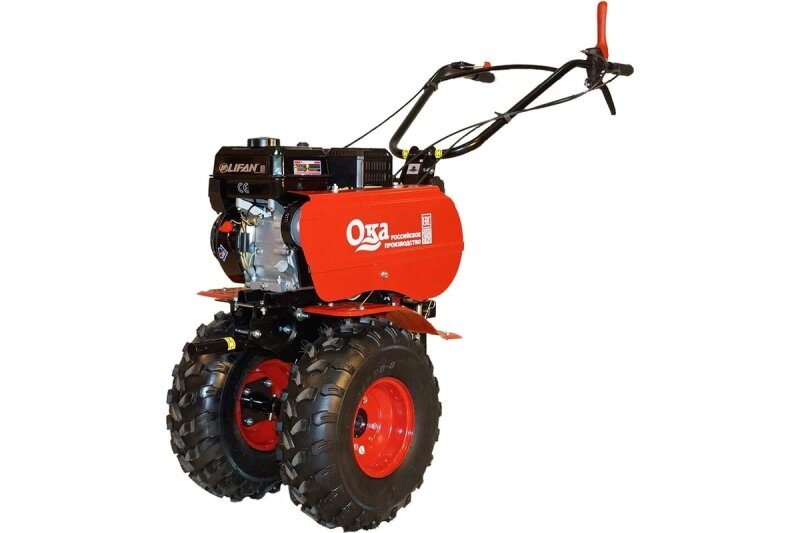 Мотоблок бензиновый Ока МБ-1Д2 М19 (Lifan 7,0 л. с, Калуга) кол 19*7*8, вал 20 (арт.99)
