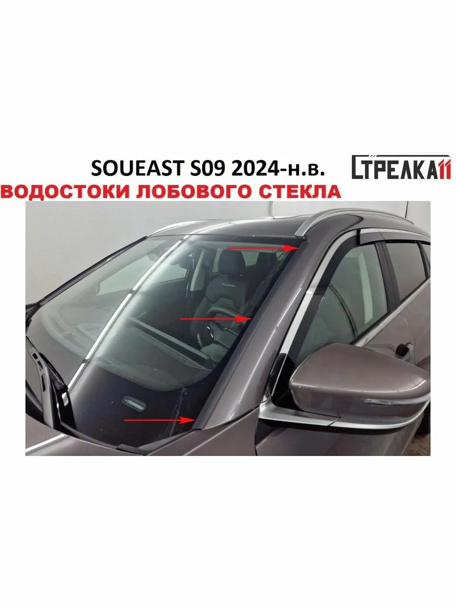 SOUEAST S09 2024-н. в.(II рест.) - Водосток лобового стекла