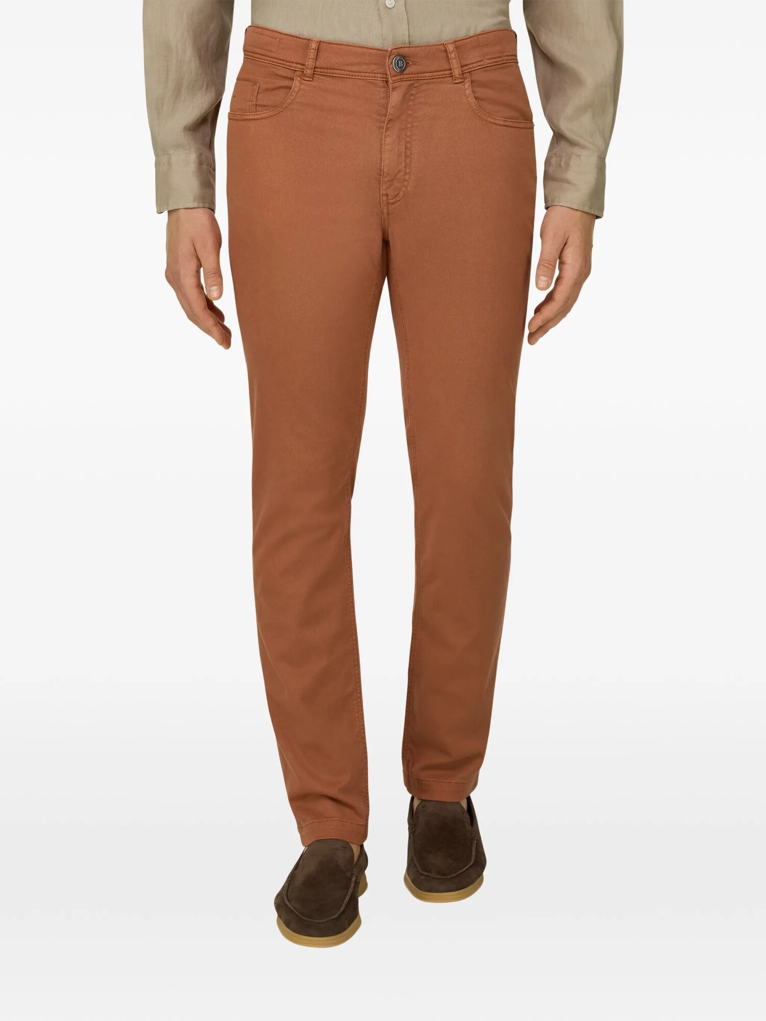 Джинсы Boggi Milano Regular-leg jeans, размер 3XL, оранжевый — фото 1