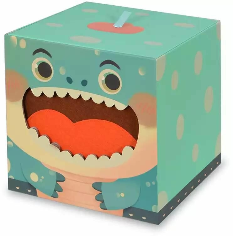 Балансир-сортер КНР Голодный динозавр, деревянный, от 3 лет