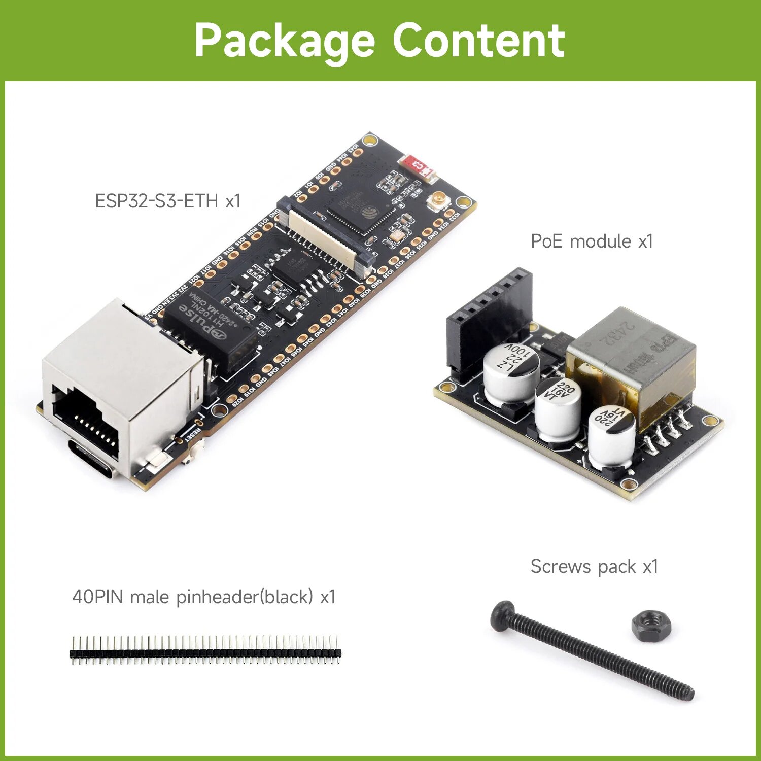 ESP32-S3-POE-ETH Waveshare плата разработки