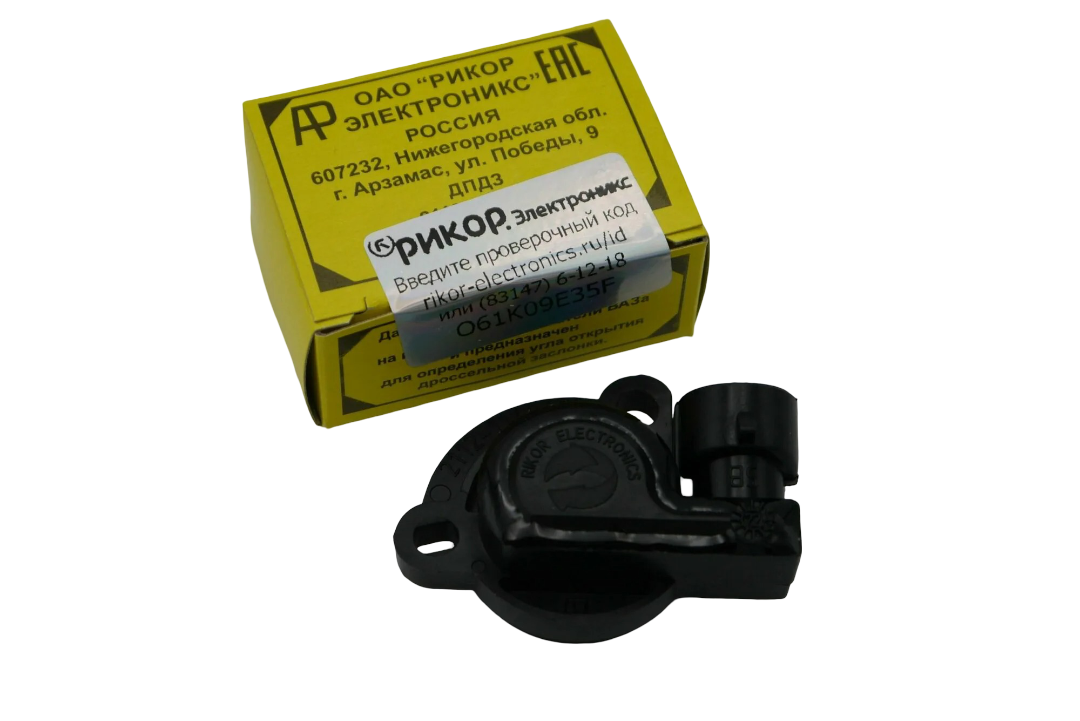 Датчик положения заслонки дроссельной ваз-2110-2112 дв. ямз-6581.10 евро-3 (рикор)