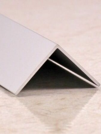 Уголок алюминиевый наружный 50х50 мм, внешний Анодированный серебро матовое 3000 мм -1 шт