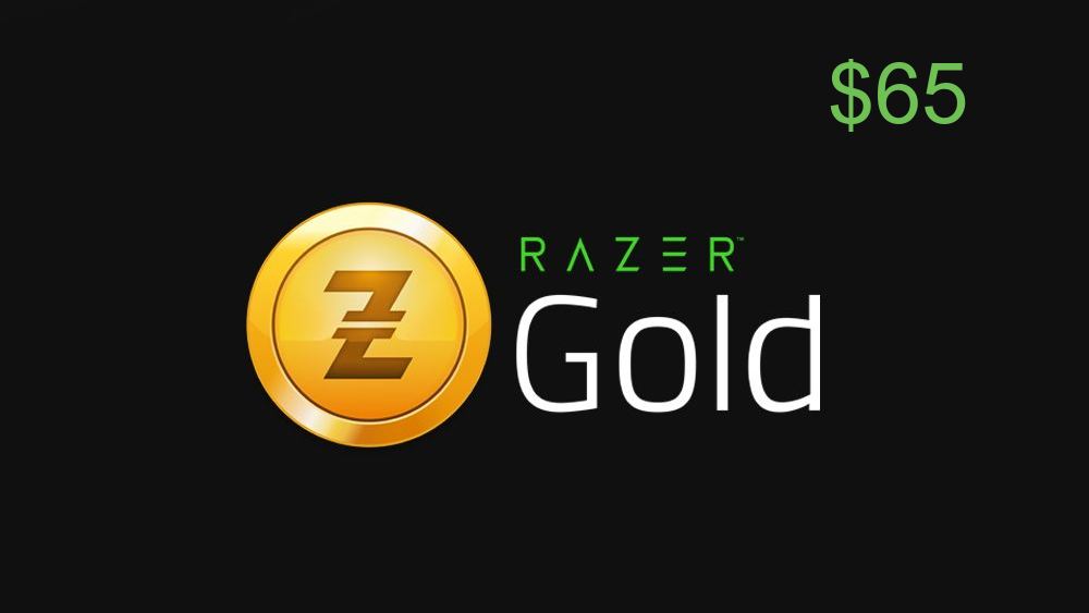 Razer Gold USD 65 Global • регион Весь мир • цифровой ключ