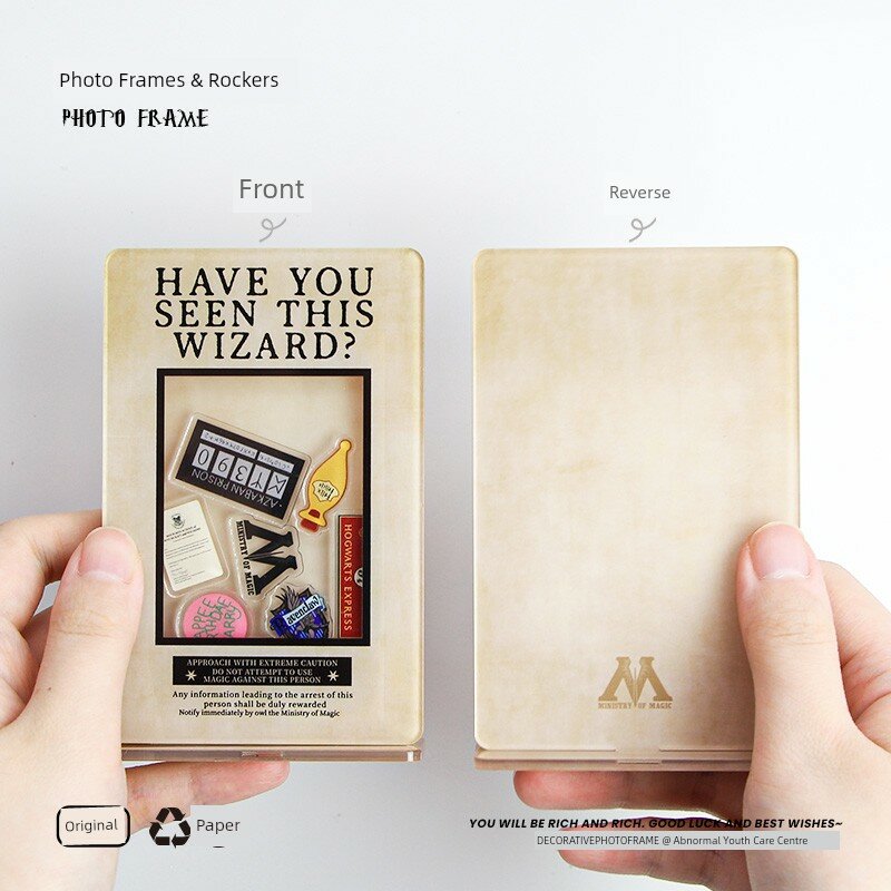 Декоративная акриловая подставка-шейкер для фото Polaroid в стиле «Азкабан» (для необычных фотографий) Другие