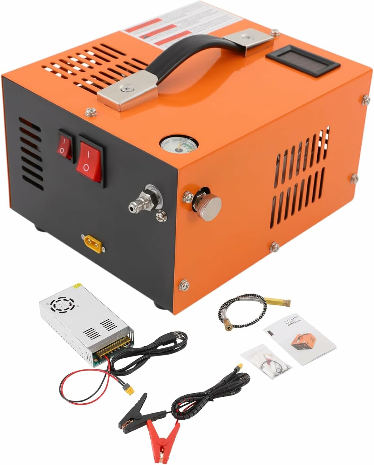 Воздушный компрессор 4500 фунтов на квадратный дюйм, бесщеточный воздушный компрессор для пневматических винтовок PCP и