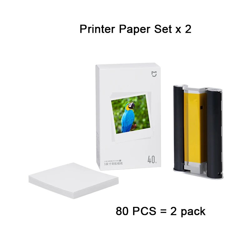 Фотобумага Mijia 1S 3 дюйма самоклеящаяся 3inch 80 pcs paper