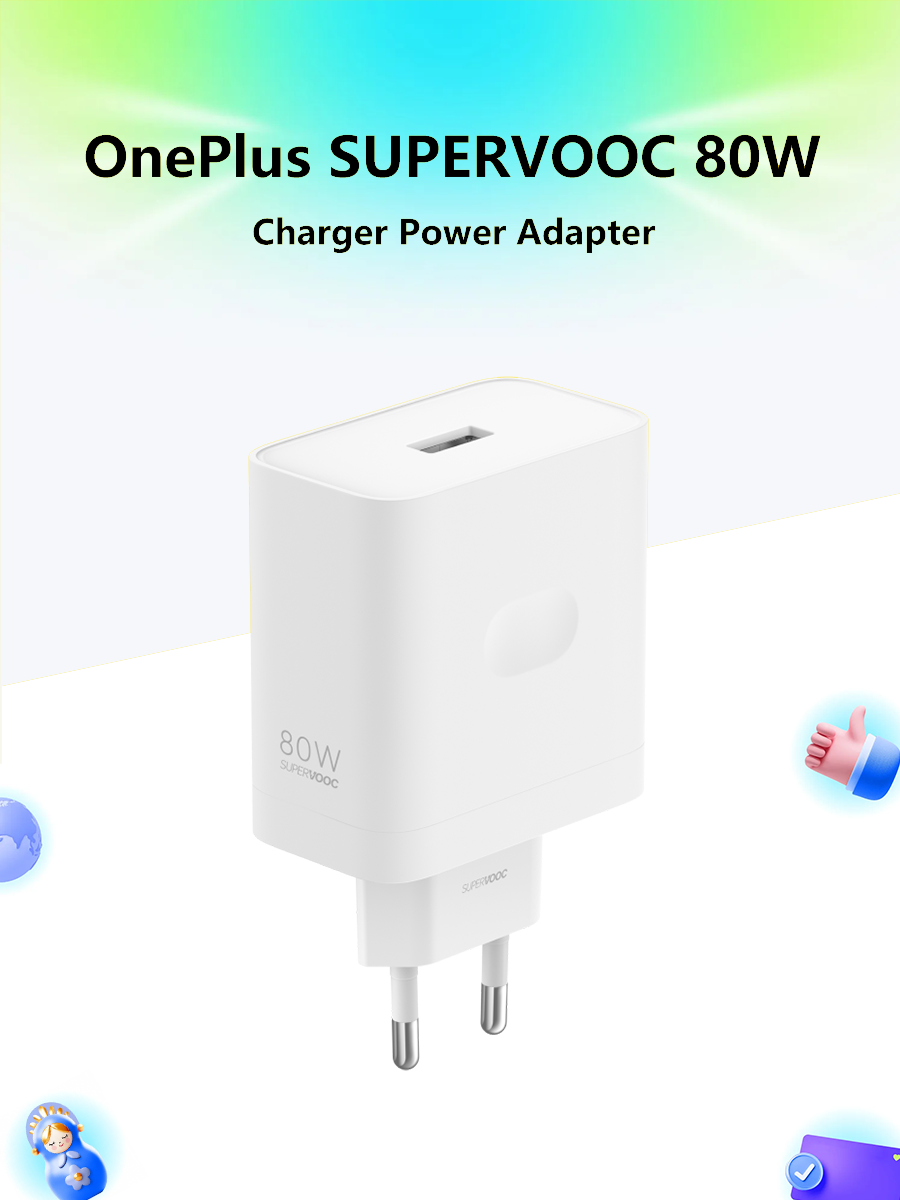 Зарядное устройство OnePlus SUPERVOOC 80W Charger Power Adapter, EU