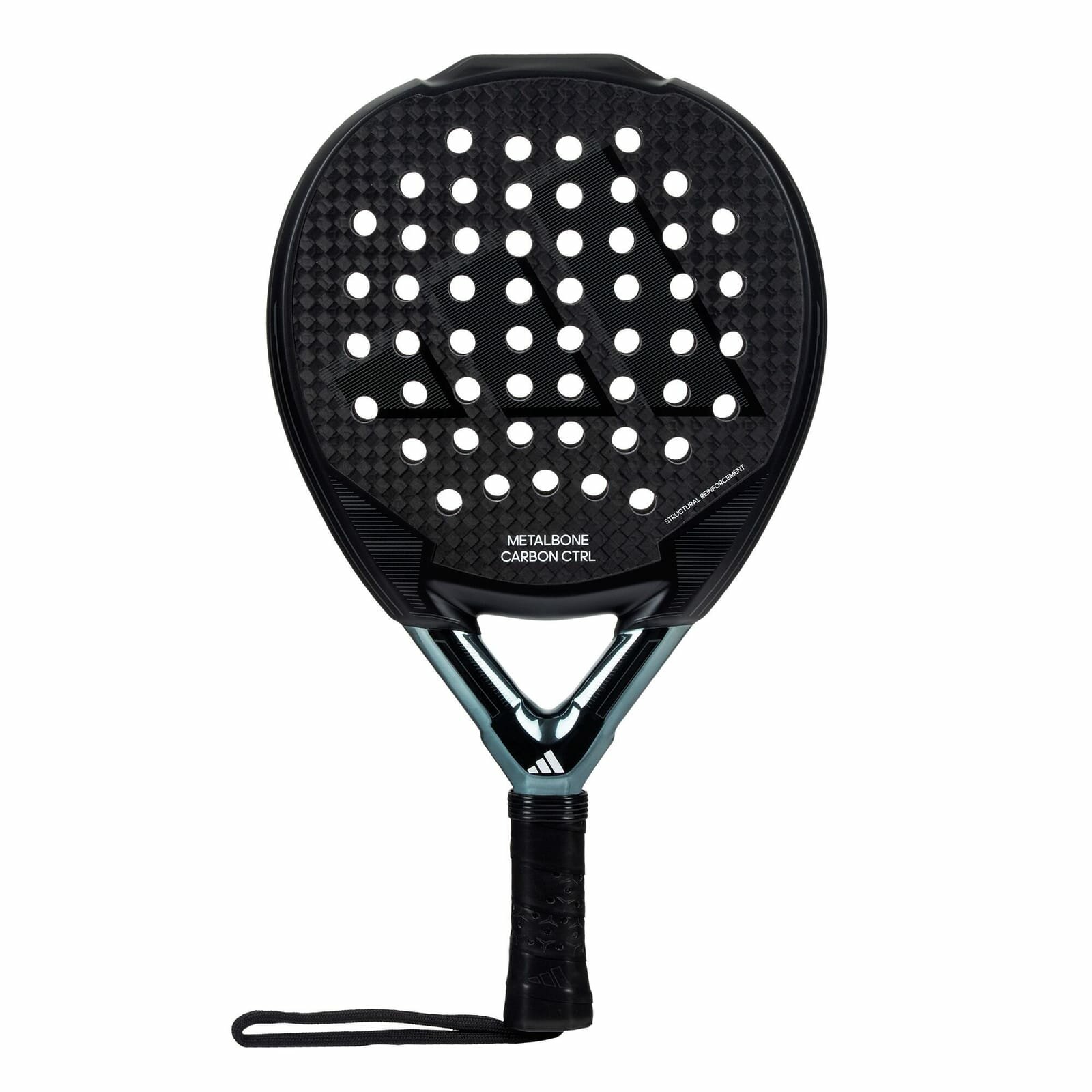 DECATHLON ракетка для падел тенниса Adidas Metalbone Carbon CTRL, черный/темно-серый, нейтральный баланс 265 мм, вес 360-375 г, площадь поверхности 485 см , длина 455 мм, толщина 38 мм