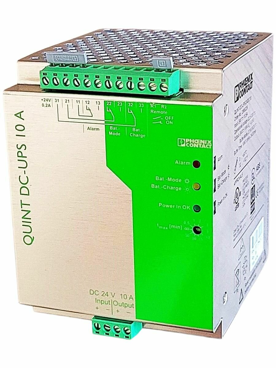 Источник бесперебойного питания 24 В постоян. тока/10 А QUINT-DC-UPS/24DC/10 Phoenix Contact