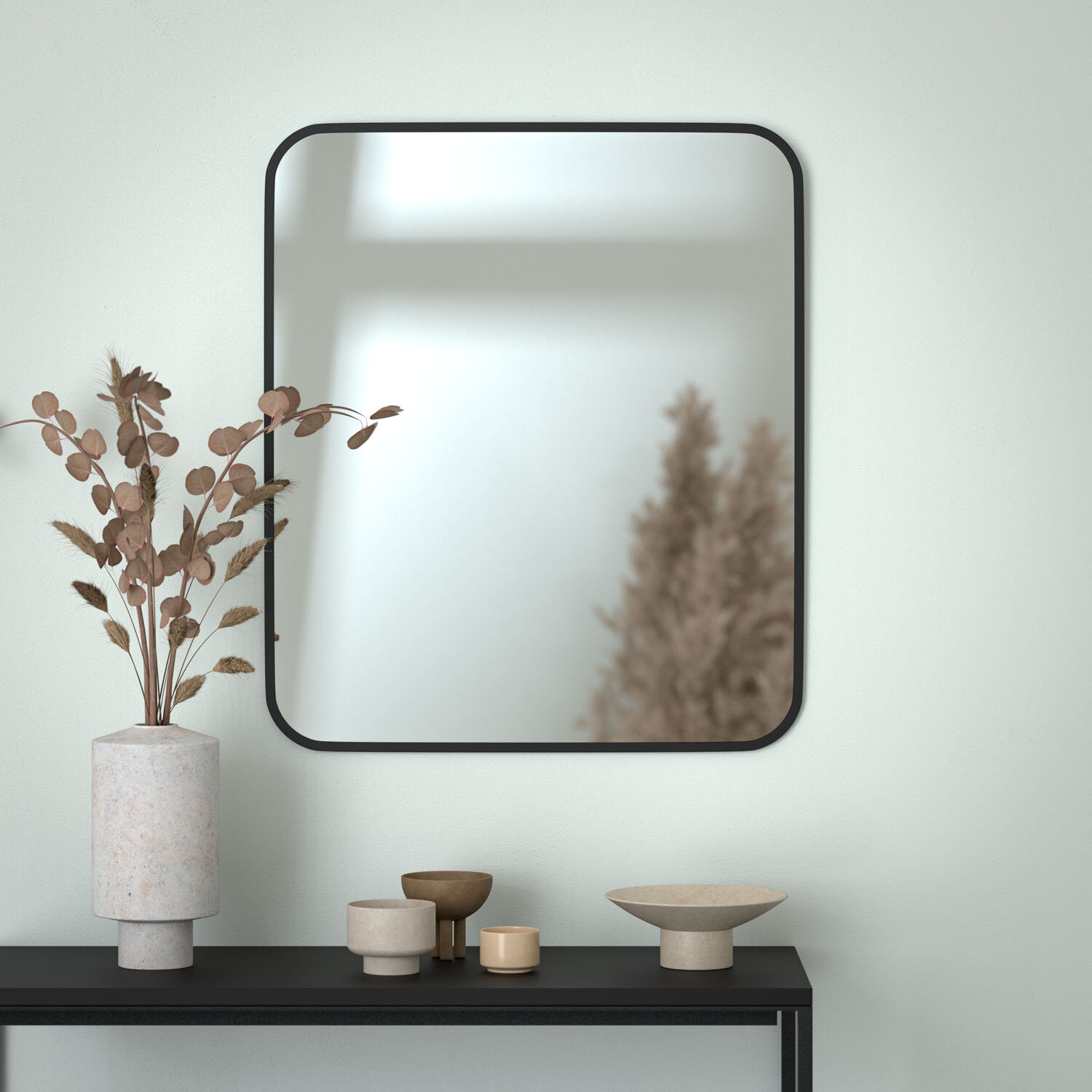 Зеркало настенное с окантовкой Colora EVOFORM 60x70 см, Черный цвет, BY 0436