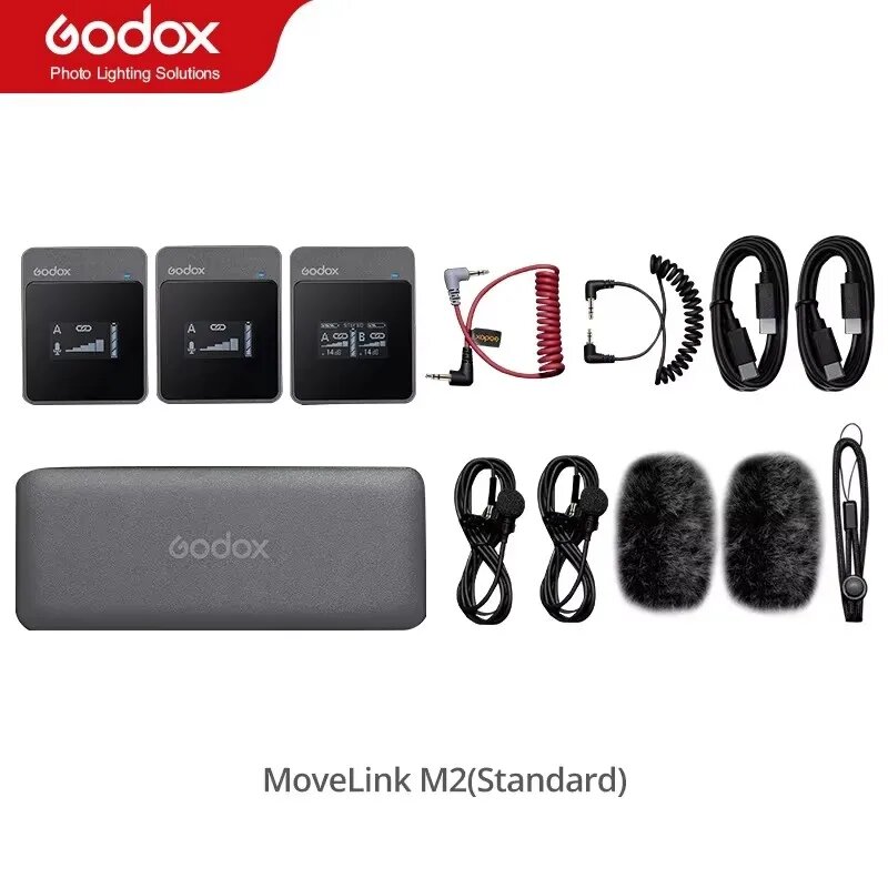 Беспроводной петличный микрофон Godox MoveLink M2