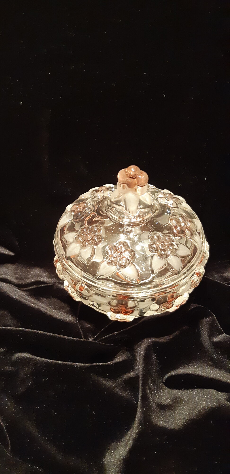 Винтажная ваза конфетница бисквитница 1990 годы Германия стекло в отличном состоянии с заводской наклейкой