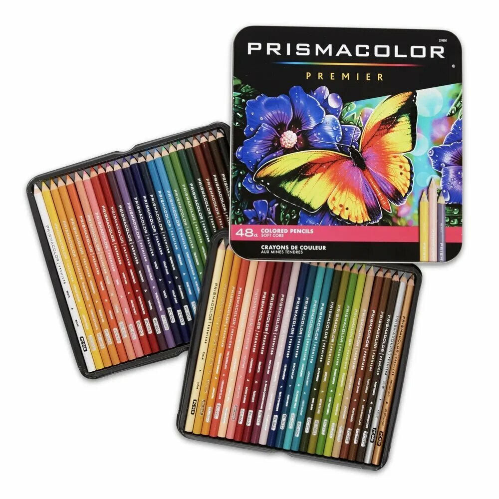 Prismacolor Набор карандашей, вид карандаша: Цветной, Восковой, 48 шт.