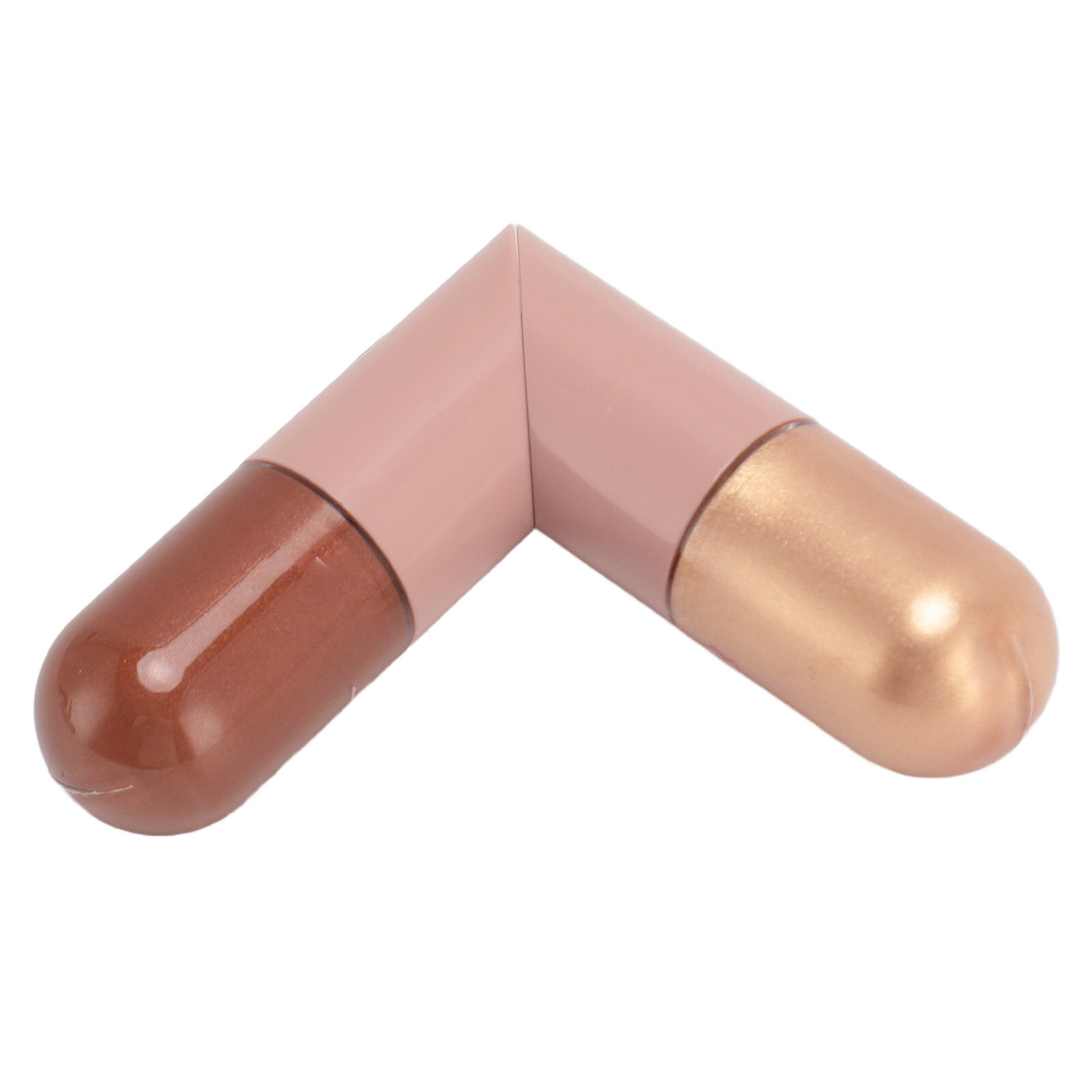 Двухсторонний жидкий хайлайтер складной двухцветный макияжный хайлайтер для тела и лица контурный хайлайтер 03