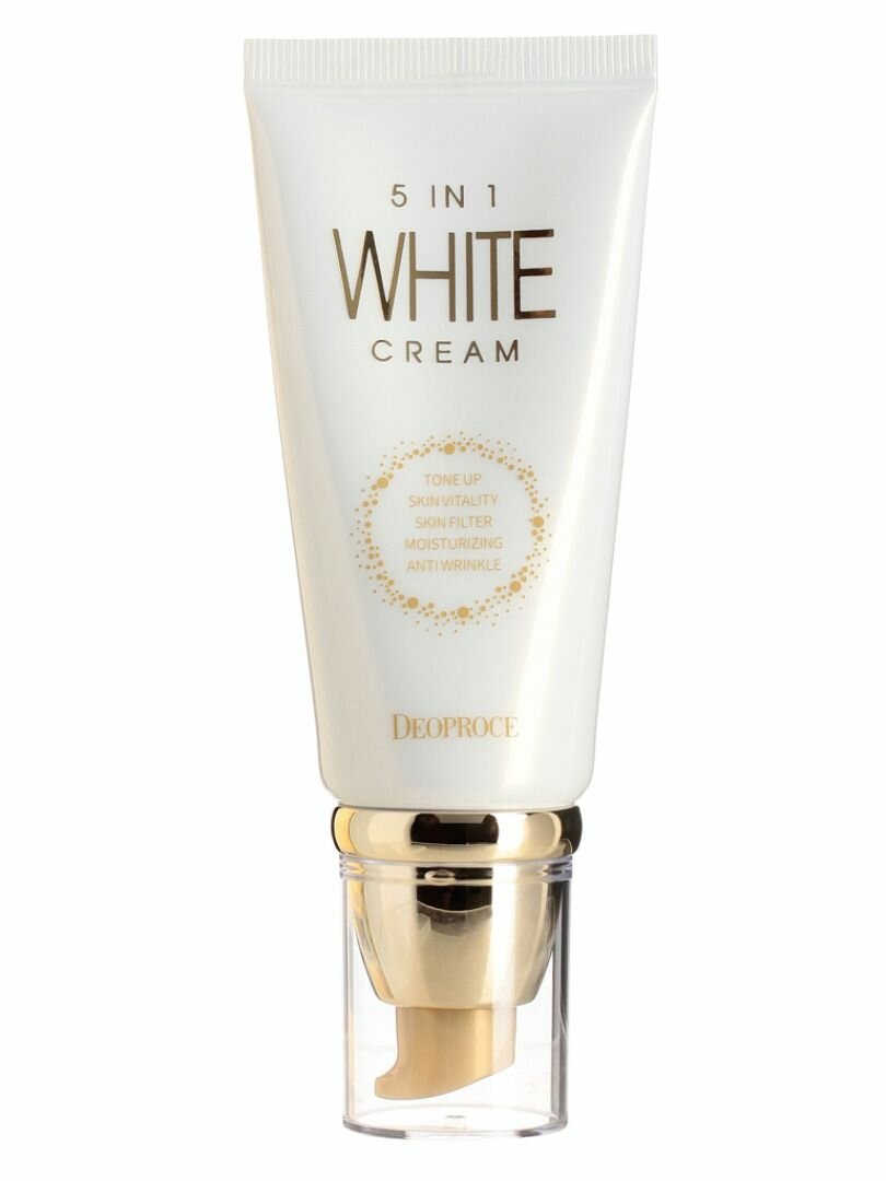 ДП 5 IN 1 Крем для лица осветляющий многофункциональный DEOPROCE 5 IN 1 WHITE CREAM 50g