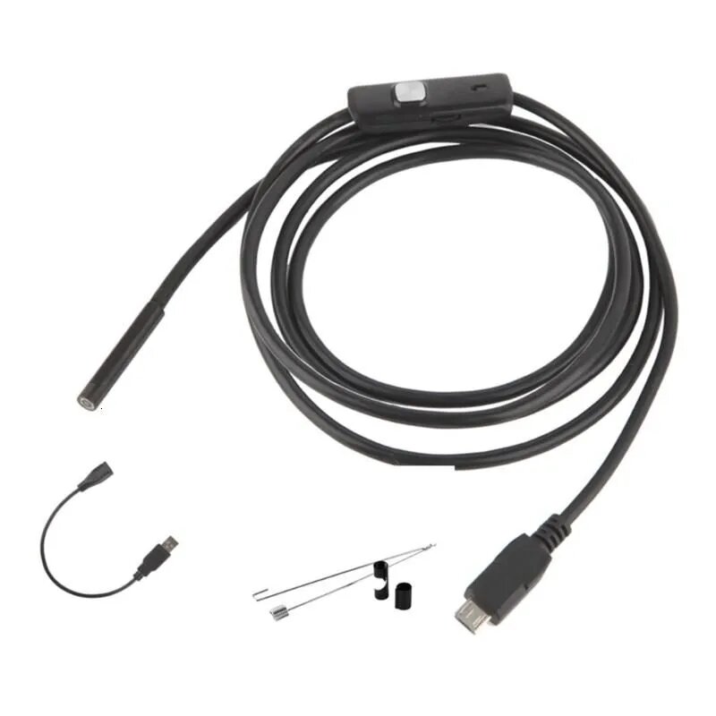USB-эндоскоп с 6 светодиодами, водонепроницаемый, 1 m