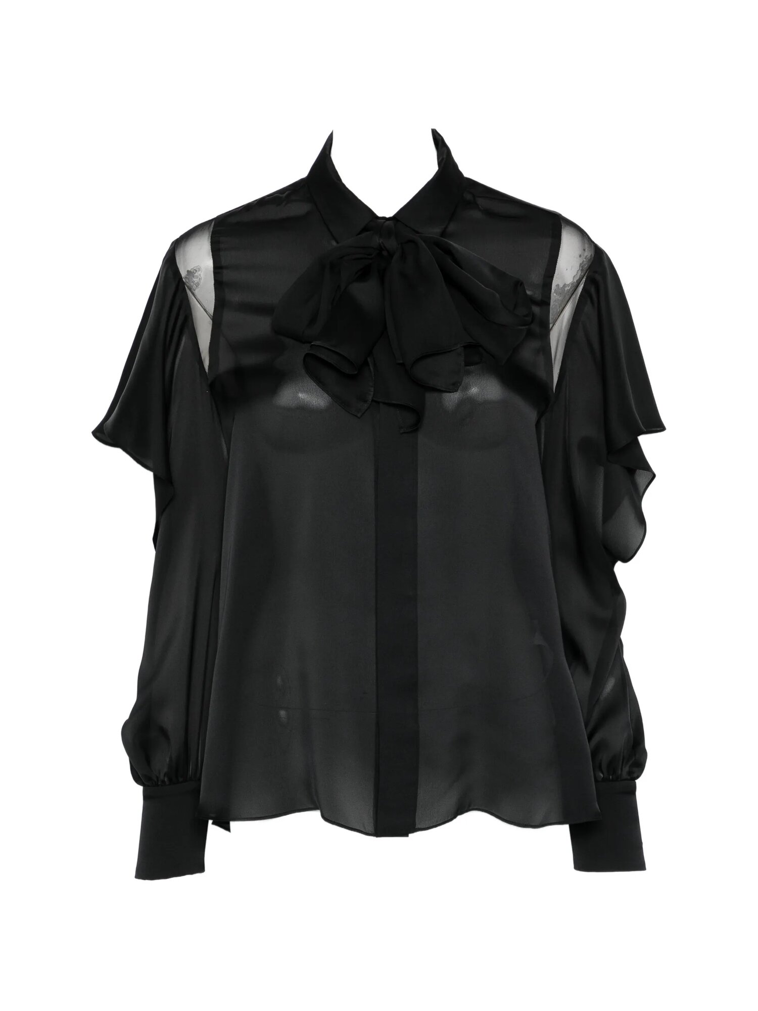 Рубашка Pussy-bow ruffled shirt