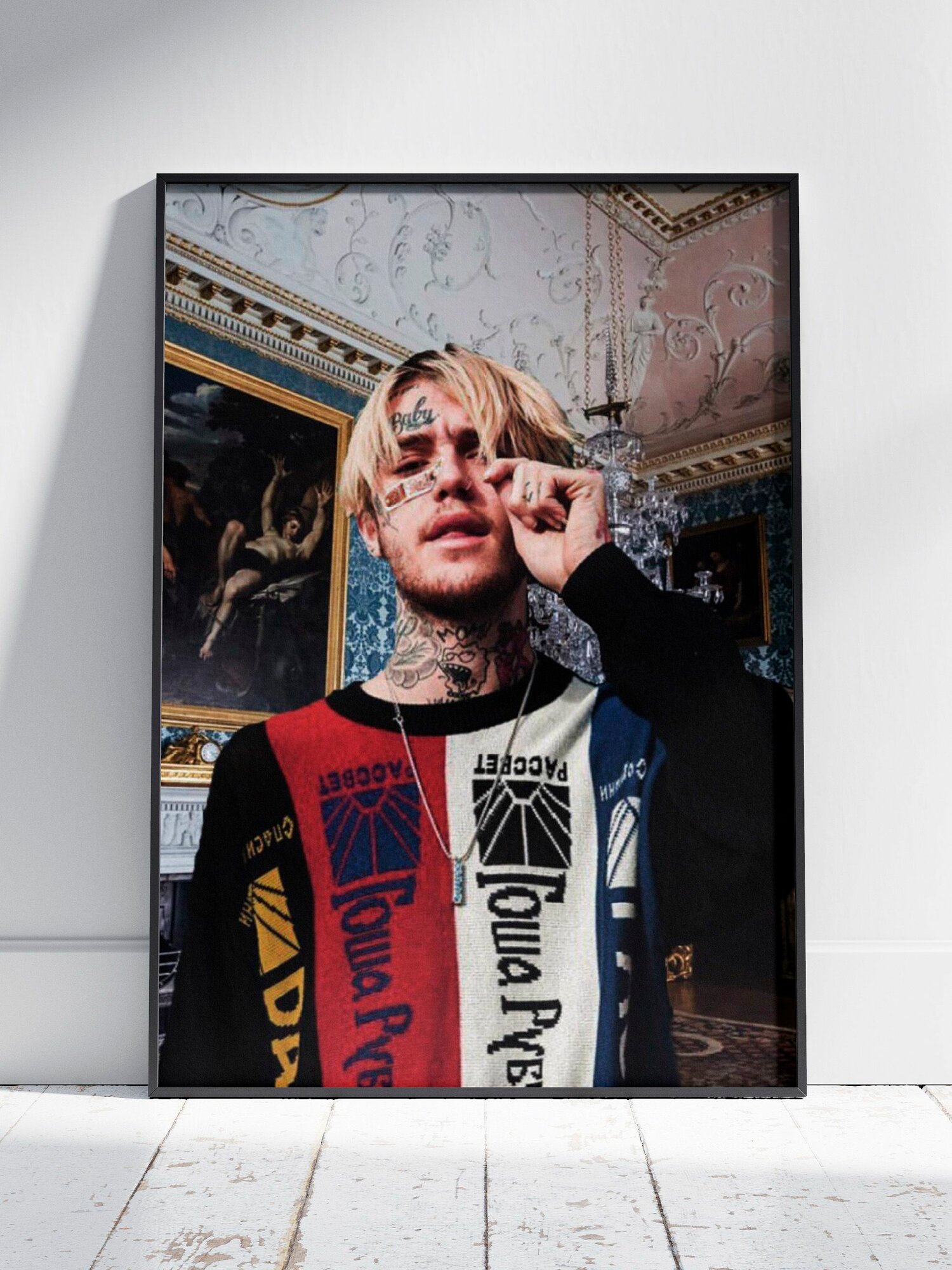 Плакат на стену для интерьера Lil Peep (Лил Пип 80) - Постер по музыке и артисту формата A4 (21x30 см)