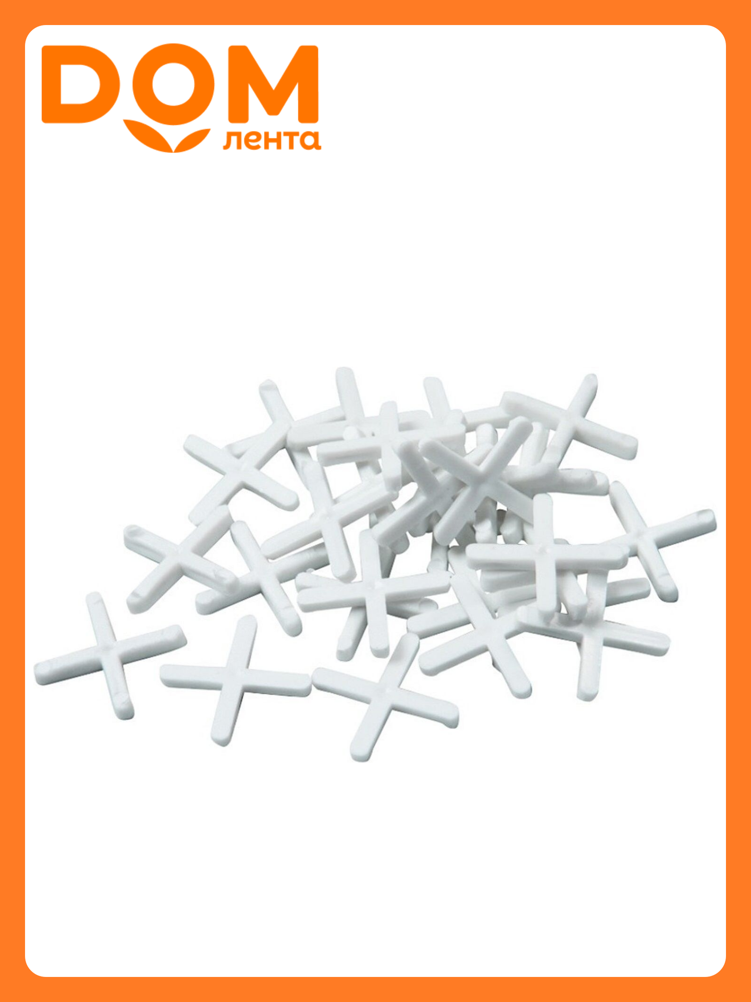 Крестики Tech-KREP, для плитки, пластик, ширина шва 3,5 мм, 100 штук