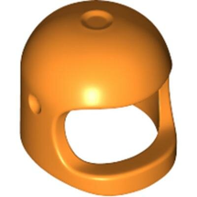 Деталь Lego 50665 Minifigure, Headgear Helmet Space / Town with Thick Chin Strap - with Visor Dimples (Reissue with Top Dimple)