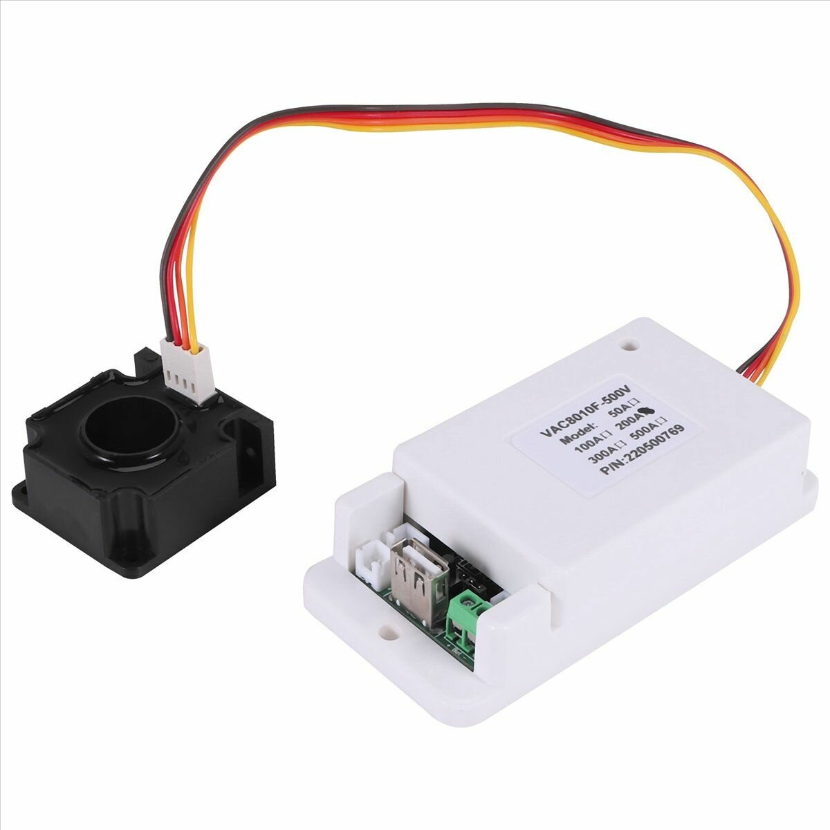 Hall DC 500V 200A Беспроводной измеритель напряжения Амперметр 2,4-дюймовый цвет