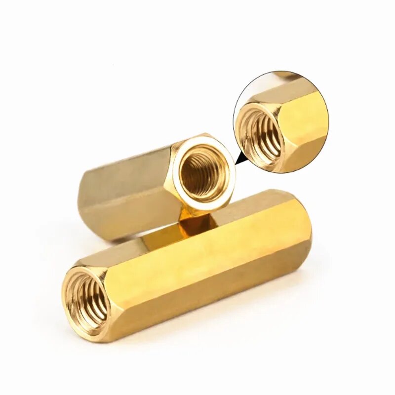 Латунные шестигранные стойки-прокладки JARBLUE M2 M2.5 M3 M4 M5 m3xL 20PCS, 7 мм