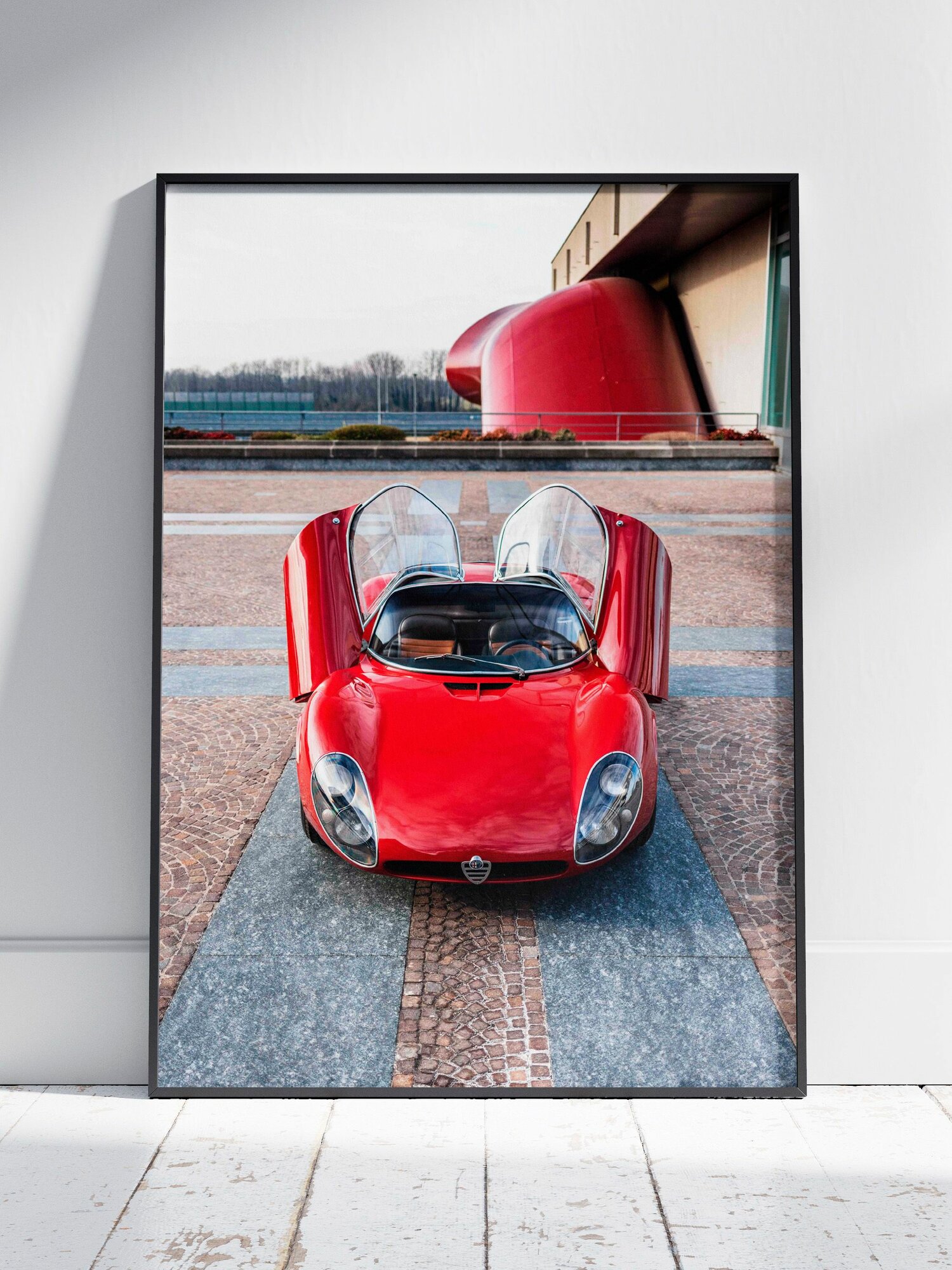 Плакат на стену для интерьера Легенды Авто (Альфа Ромео Кангуро - Alfa Romeo Canguro) - Постер по машине формата A4 (21x30 см)