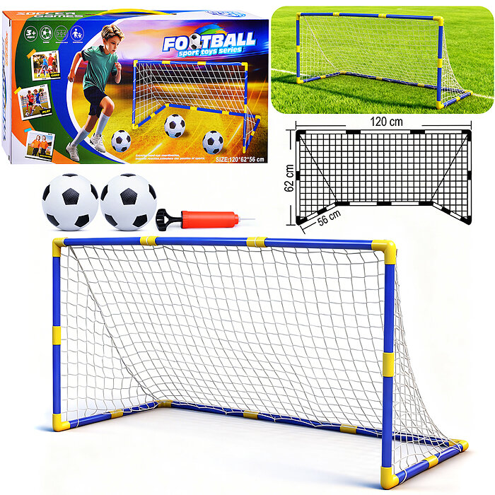 Ворота футбольные "Юный Футболист" 1120-102, бренд КНР, в коробке