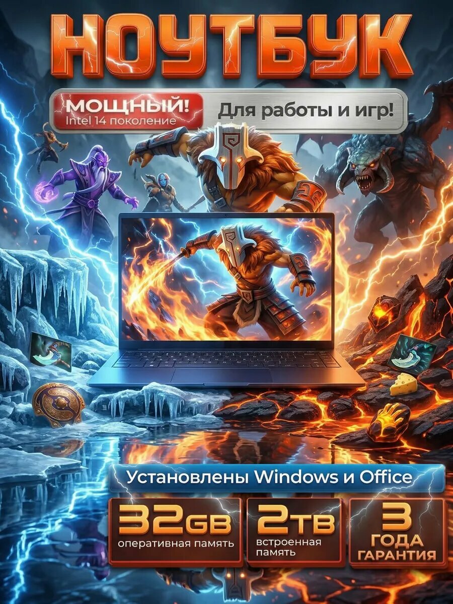 Ноутбук HiGH TECH R575 Intel H-Series RAM 32GB / SSD 2048GB