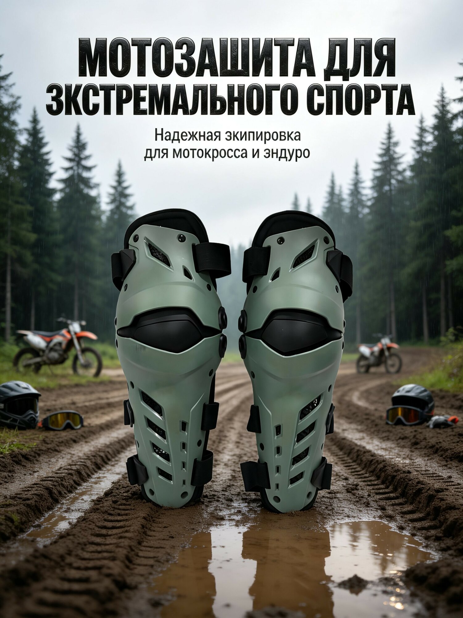 Комплект мотоциклетной защиты Pro Biker наколенники и налокотники для мотокросса, эндуро и экстремального спорта