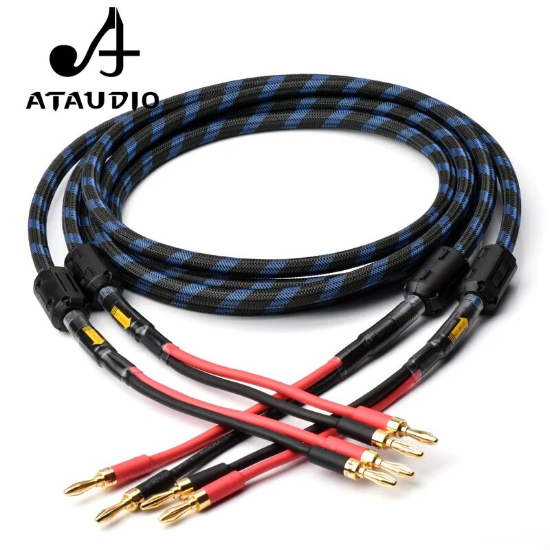 ATAUDIO HiFi кабель для динамиков, 2м, banana--banana