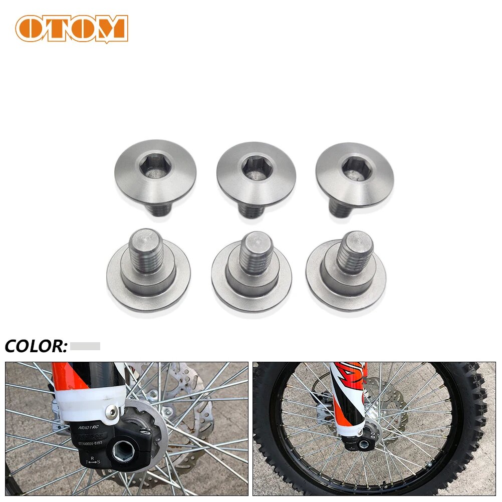 OTOM болт защиты передней вилки для HONDA CR125 CRF250R CRF250X CRF450R CRF450X CRF450RX болты крышки гайки передней оси мотоцикла