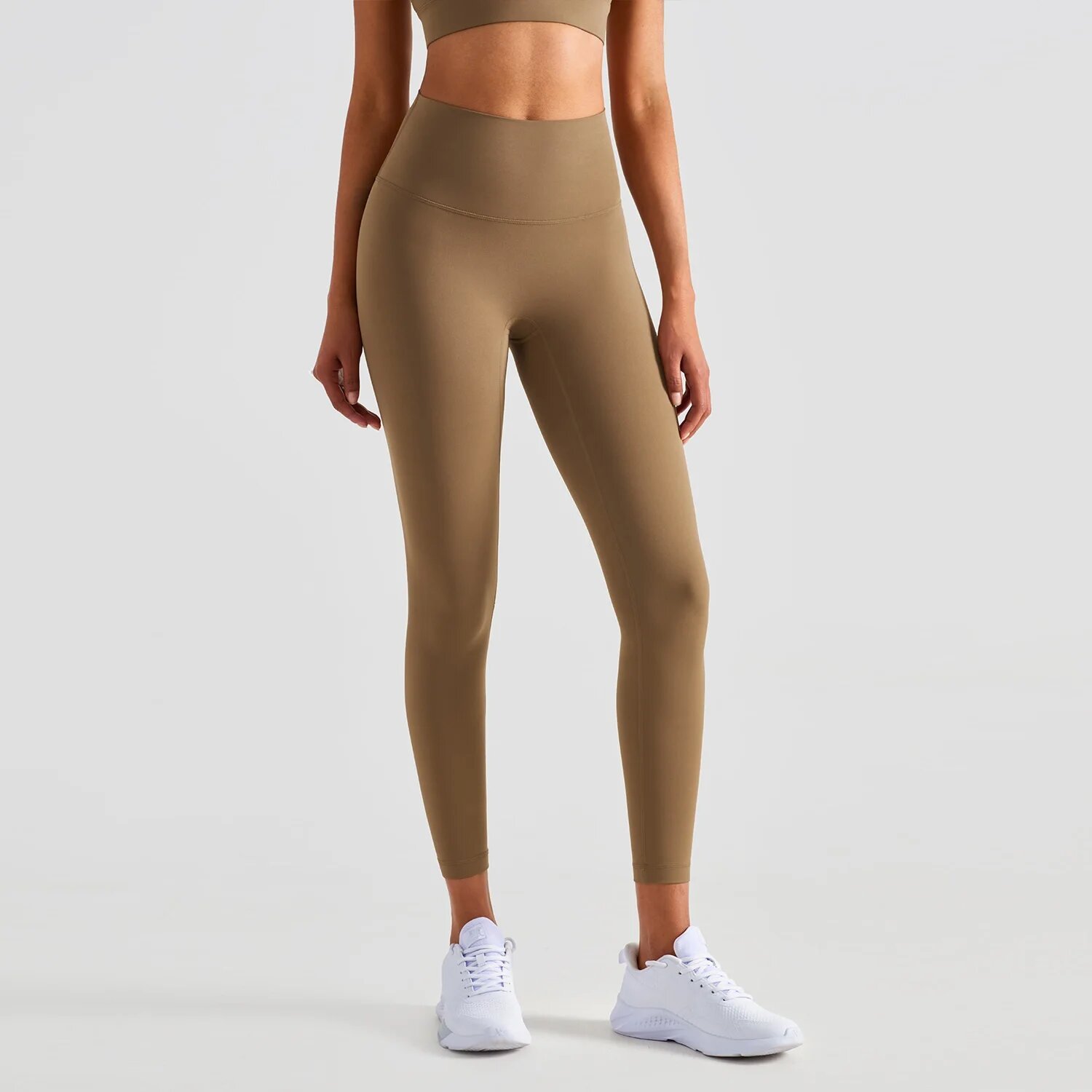 Леггинсы женские спортивные бежевые Deep Khaki, размер M