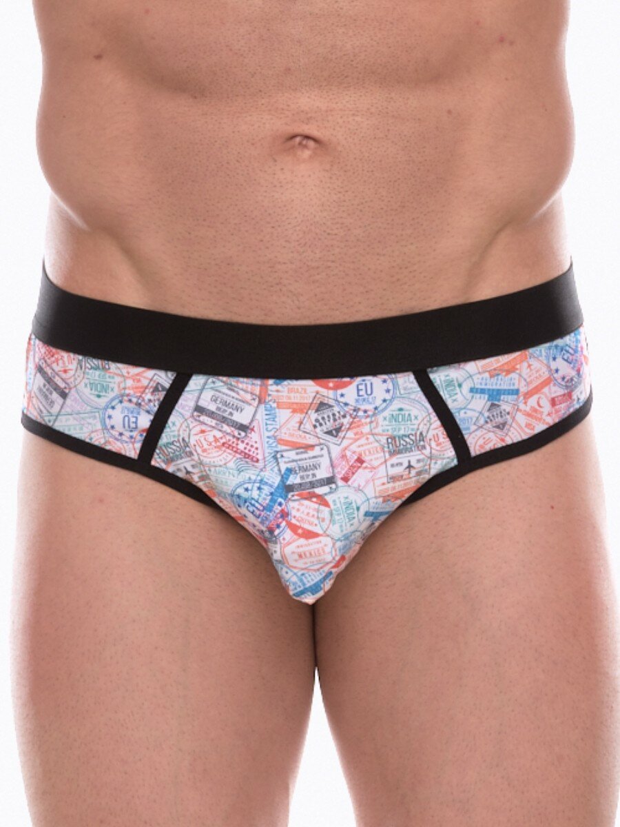 Мужские трусы джоки с разноцветным принтом Don Moris DM072222 XL (50)