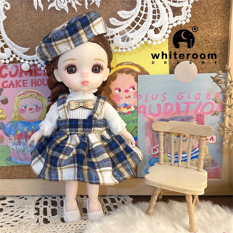 Кукла whiteroom BJD 16 см, BABY 35, бежевая
