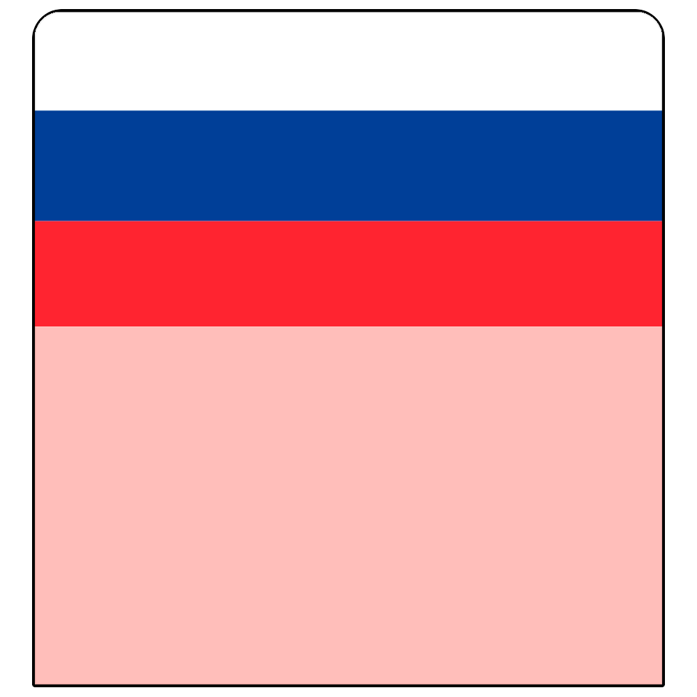 Шелфстоппер (шелфтокер) stpos флаги (Россия) из ПЭТ 0,3мм в ценникодержатель, 70х75 мм, розовый