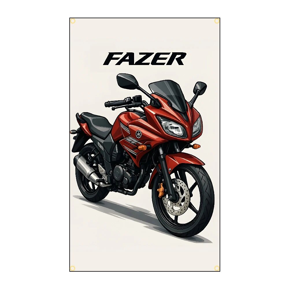 Флаг Yamaha Fazer 90x150 см, цвет 4 Grommets