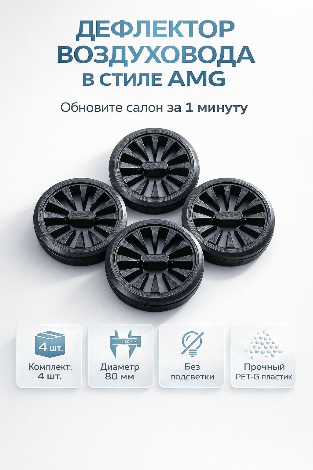 Дефлектор воздуховода в стиле AMG