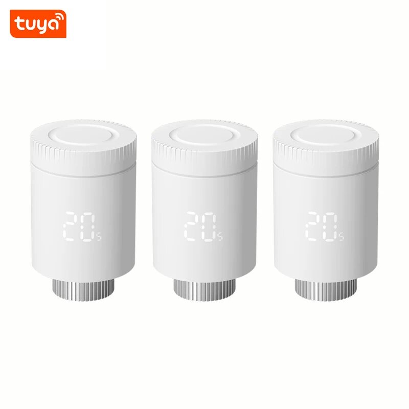 Tuya Zigbee Термостатический клапан для радиатора, TRV331, 3 шт.