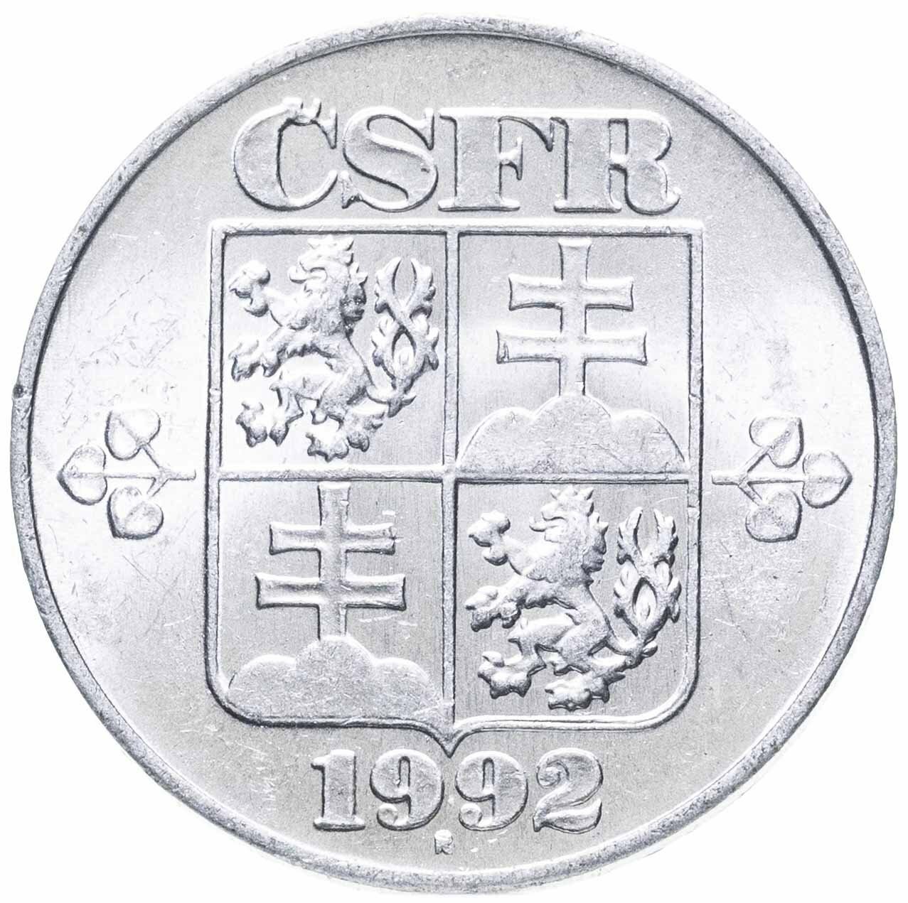 Чехословакия 10 геллеров haleru 1992 CSFR, Алюминий, в сохранности UNC