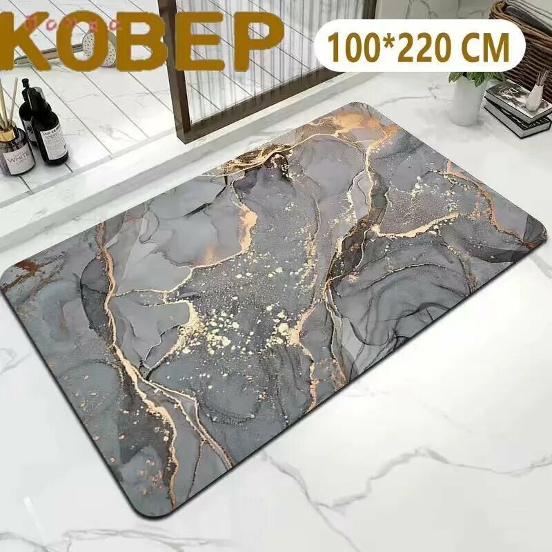 Коврик для ваннойx220 смДлинный антискользящий ковер для ванной комнаты