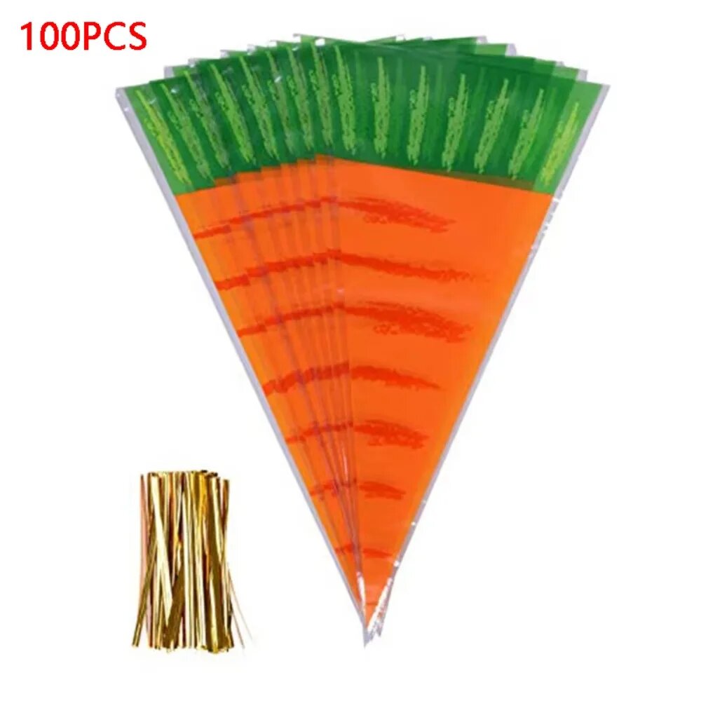 Пакеты для подарков морковка, 100PCS