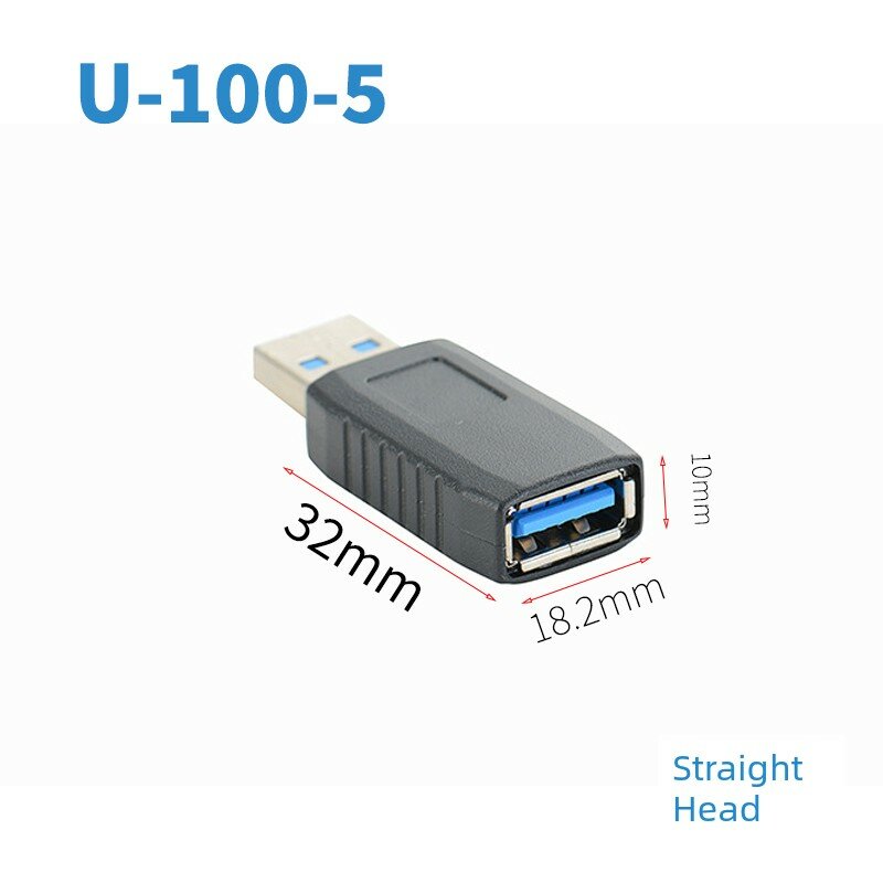 USB 3.0 мужской к женскому прямой переходник 90-градусный угол черная резиновая оболочка прямая ориентация кабель для