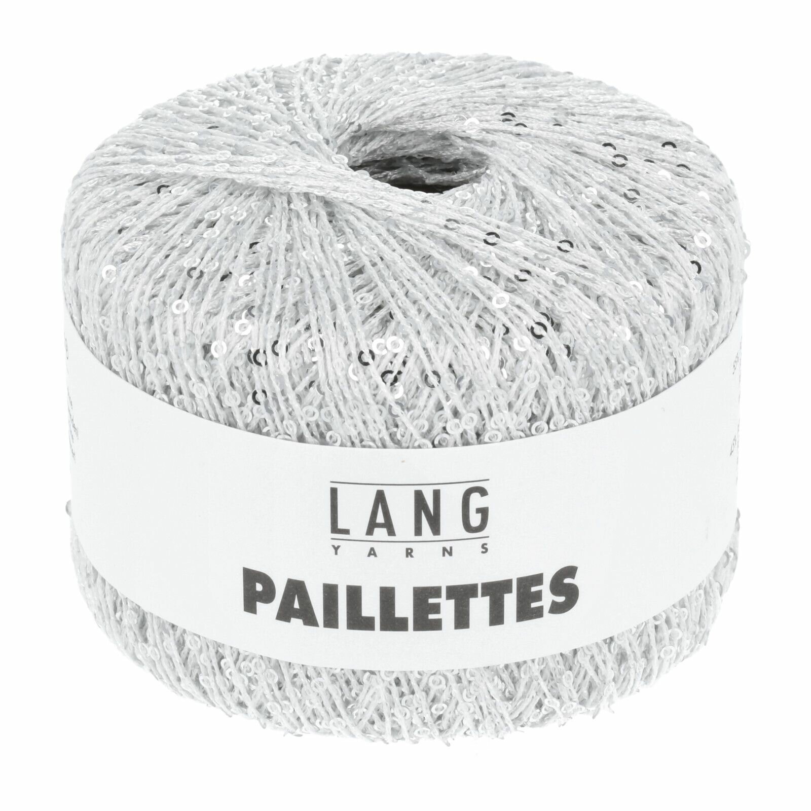 Пряжа для вязания с пайетками Lang Yarns Paillettes (39.0001) 1 моток 25 г/112 м
