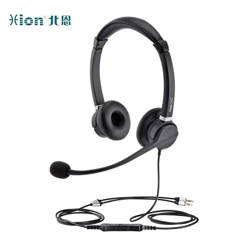 Hion FOR900D шумоподавляющая гарнитура с двойным компьютерным разъемом для профессионалов ｃａｌｌ-центра, 80-120 символов