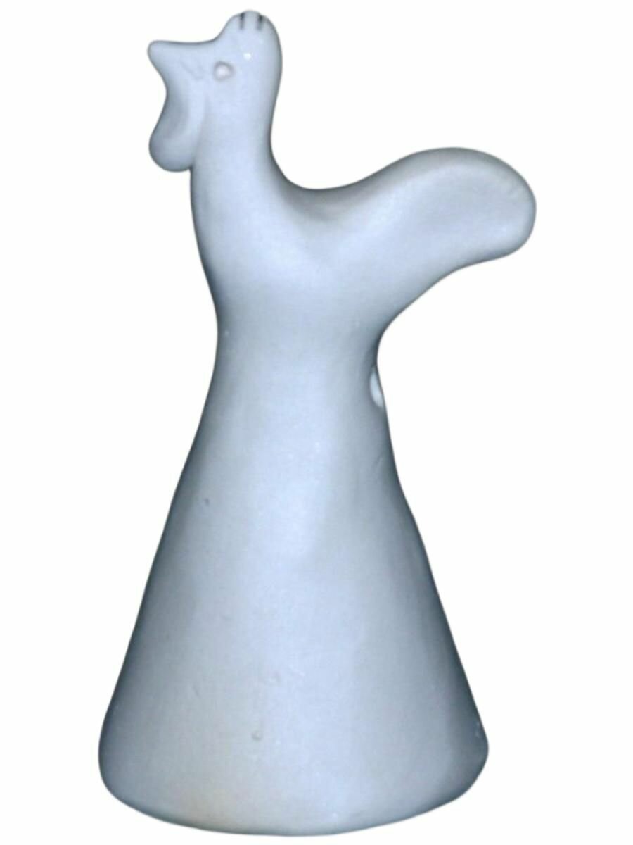 Колокольчик "Петушок" (без раскраски), Филимоновская глиняная игрушка, ручная авторская работа